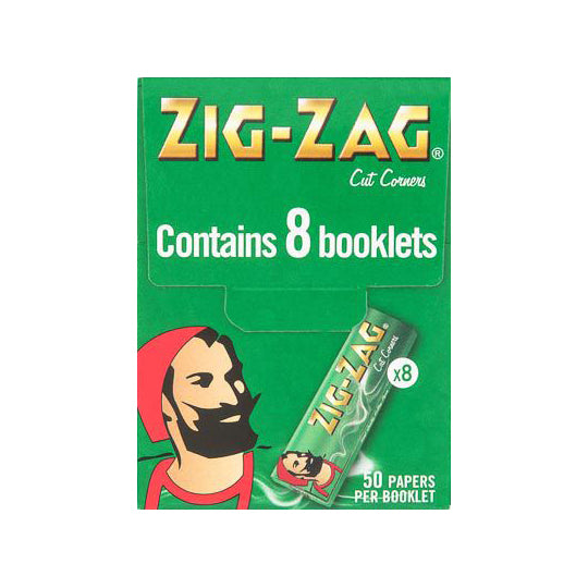 Zig Zag Green 8 Paper – Vape Area UK
