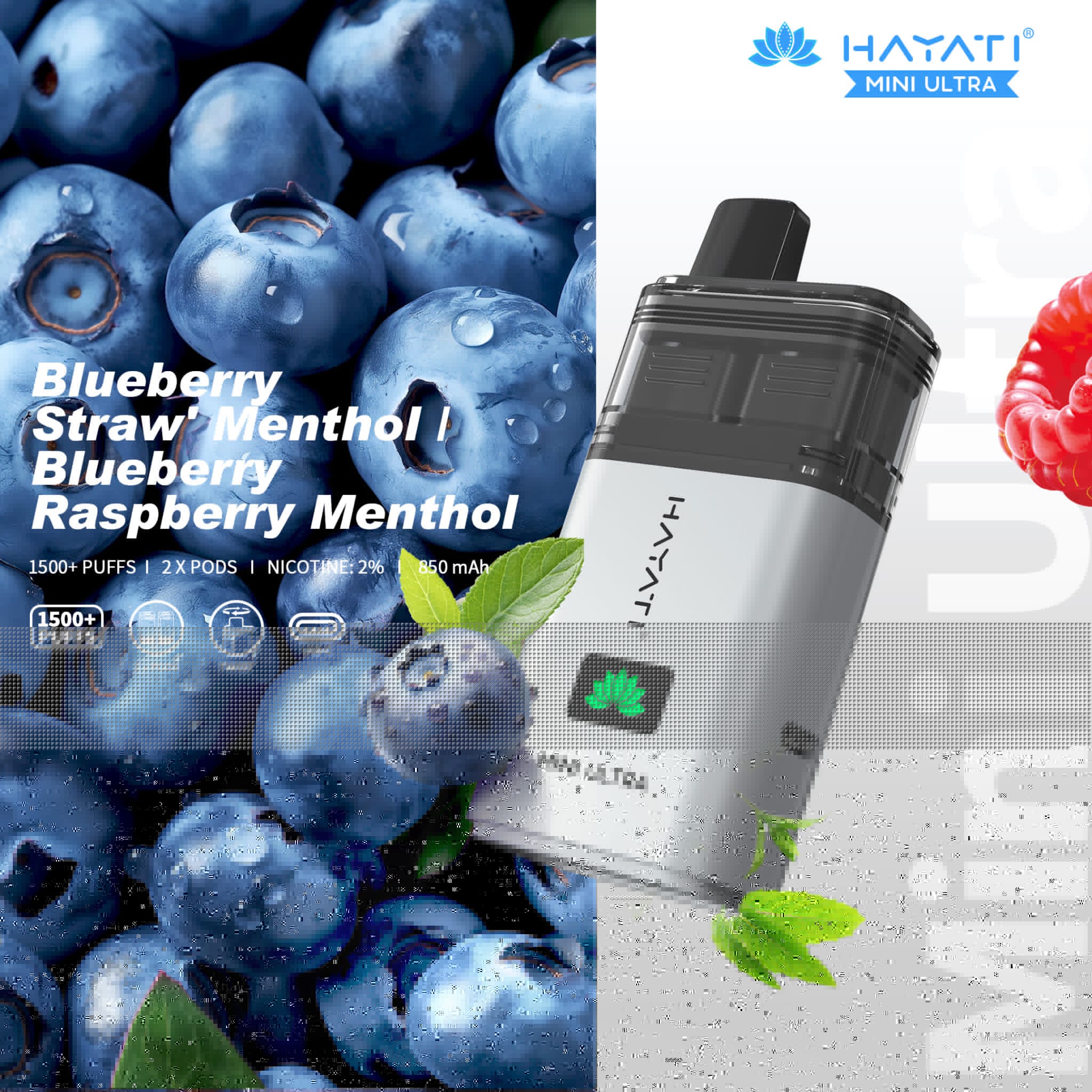 Hayati Mini Ultra 1500 Disposable Vape – Vape Area UK