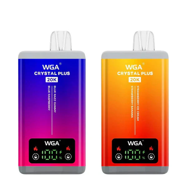 WGA Crystal Plus 20000 Puffs Dual Flavours- Box of 10 – Vape Area UK