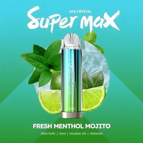 SKE Crystal Super Max 4500 Disposable Vape Box of 10 - Vape Area – Vape ...